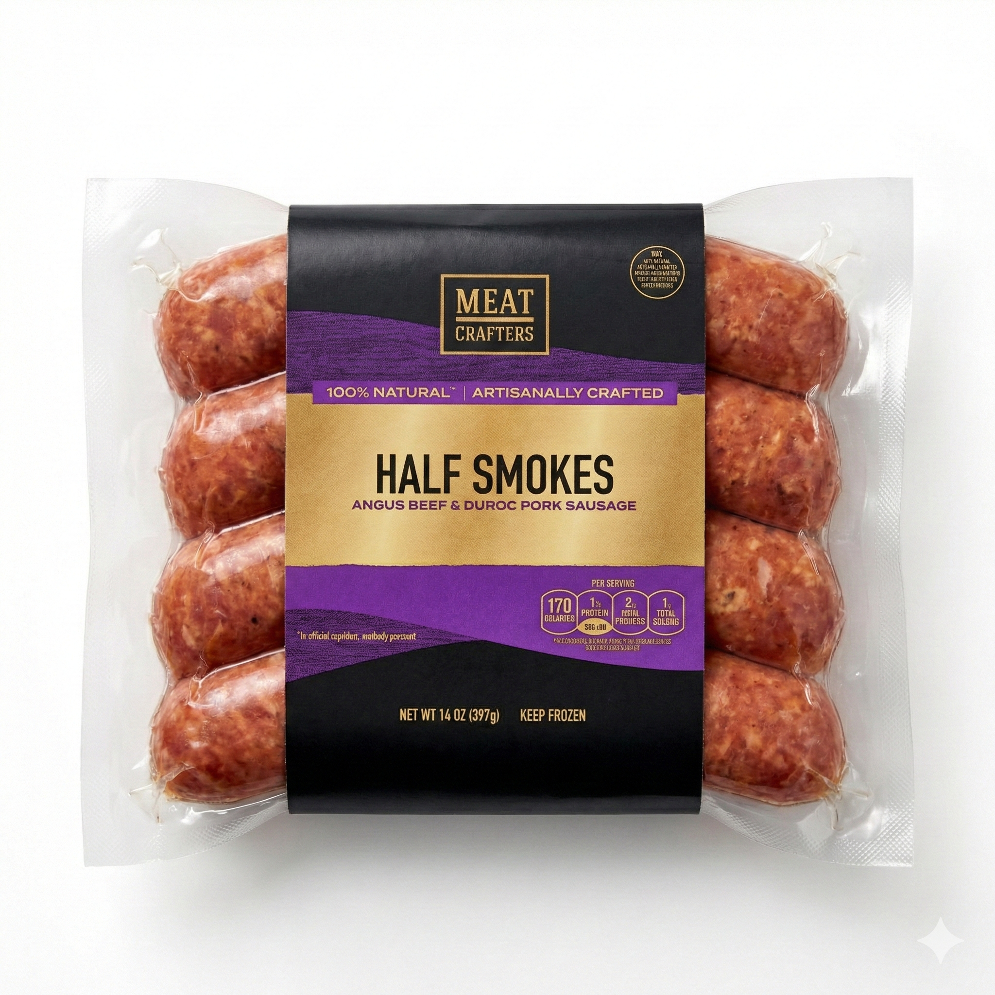 Half-Smoke Sausage Links: Beef & Pork, DC-Inspired Flavor – MeatCrafters